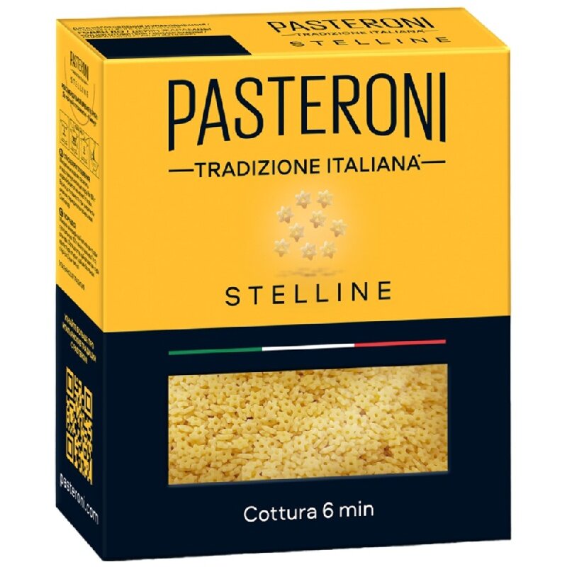Макаронные изделия PASTERONI STELLINE / Звездочки /картон/ 400г