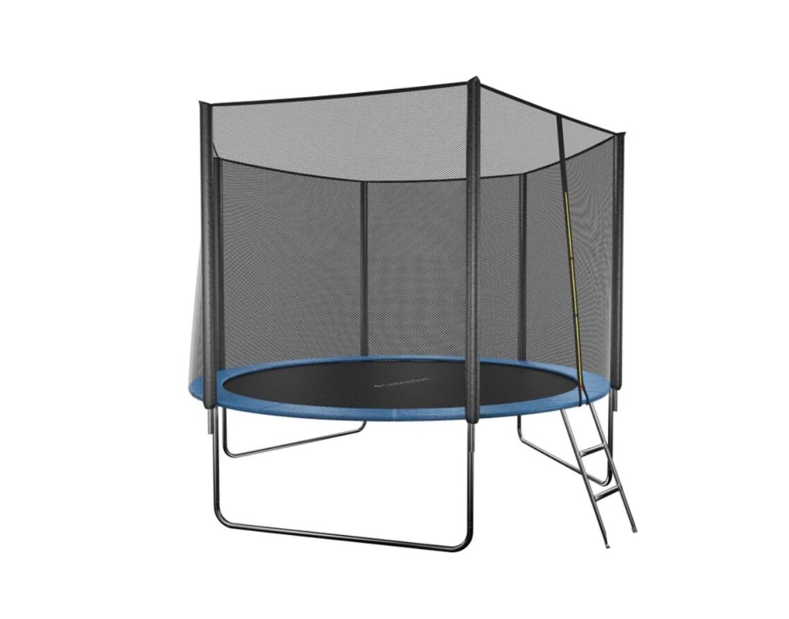 Батут GetActive Jump 8ft - 252 см с лестницей, внешней сеткой (оранжевый) (J8L-O)