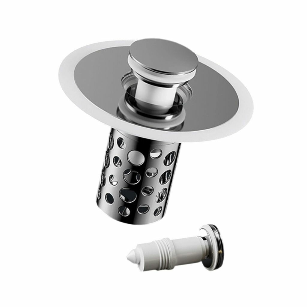 Улучшенные заглушки для слива ванны с корзиной для фильтрации, предотвращают засоры, - Стальной корпус пистолета из золы p