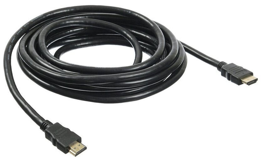 Кабель аудио-видео Buro HDMI 2.0 HDMI (m)/HDMI (m) 5м. Позолоченные контакты черный (BHP HDMI 2.0-5)