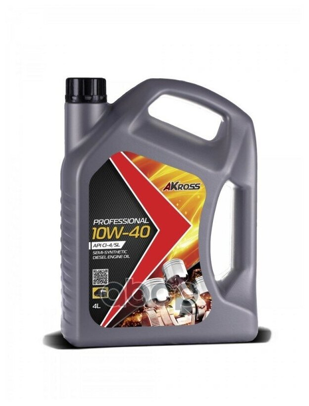 AKross Моторное масло AKross 10W-40 Professional CI-4/SL 4л (дизель)