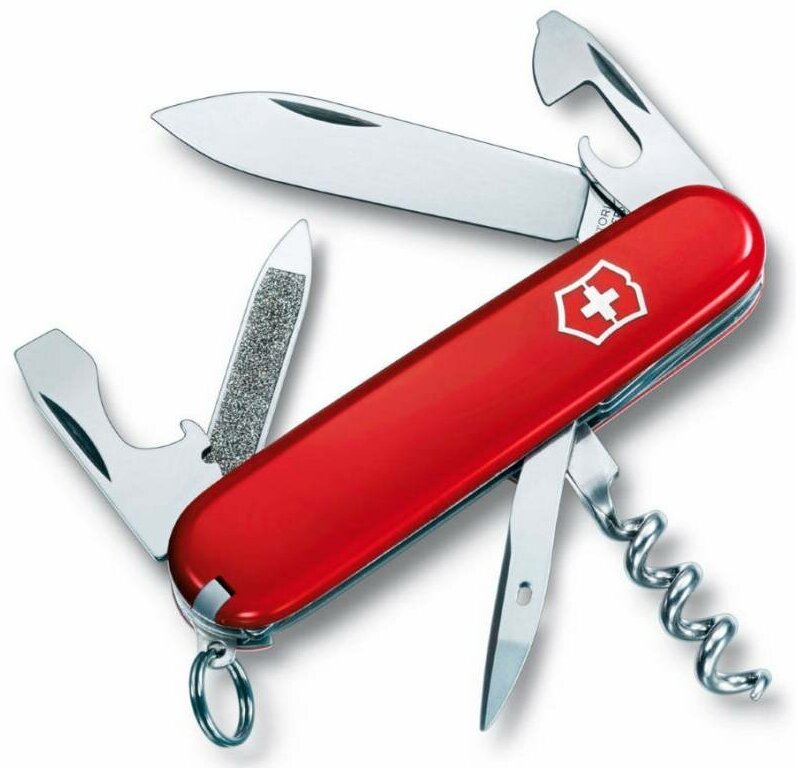 Нож перочинный Victorinox Sportsman (0.3803) 84мм 13функций красный карт. коробка