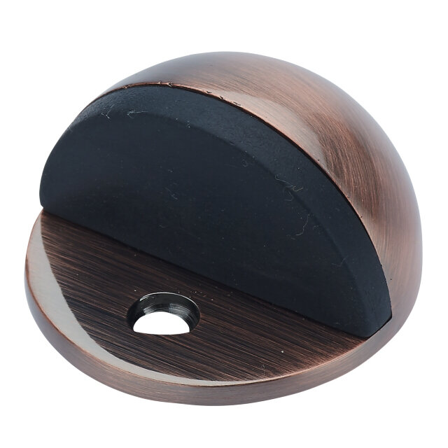 MSM ST1 Медный стопор для двери - надёжный дверной фиксатор с креплением и защитой краёв