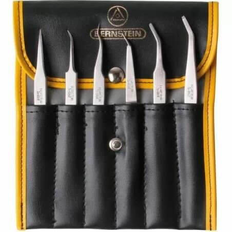 Набор пинцетов Bernstein Tools 5-050, 6 шт.