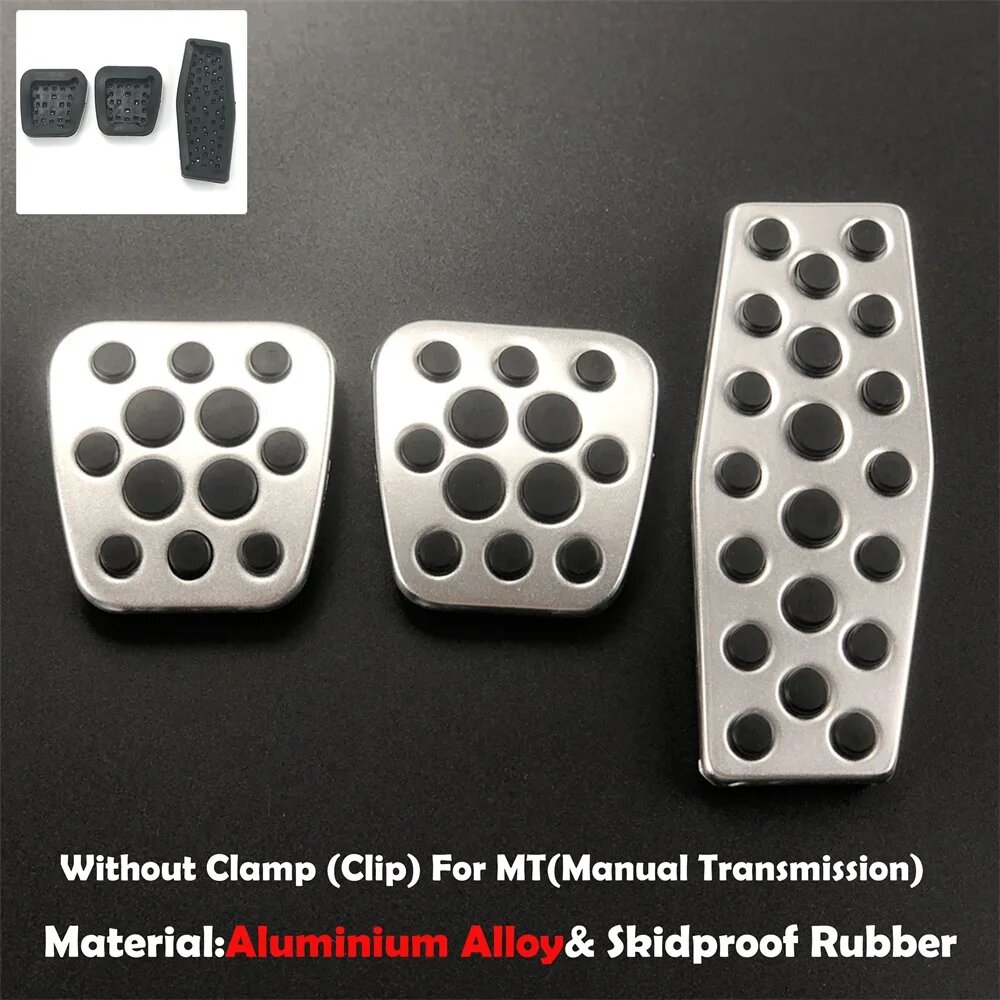 Накладки на педали автомобиля для Chevrolet Cruze, Opel, Mokka, ASTRA J, Aluminium NO Clip MT