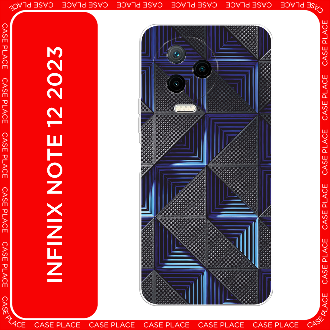 Чехол на Infinix NOTE 12 2023 / Инфиникс Нот 12 2023 с принтом IBM