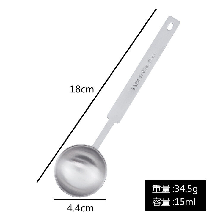 5-предметный набор мерных ложек из нержавеющей стали с шкалой для выпечки, кофе, молочной смеси от фабрики Yangjiang
