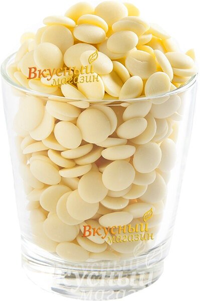 Шоколад белый 28% какао в галетах Sicao, 500 гр. (Набор из 1 шт.)