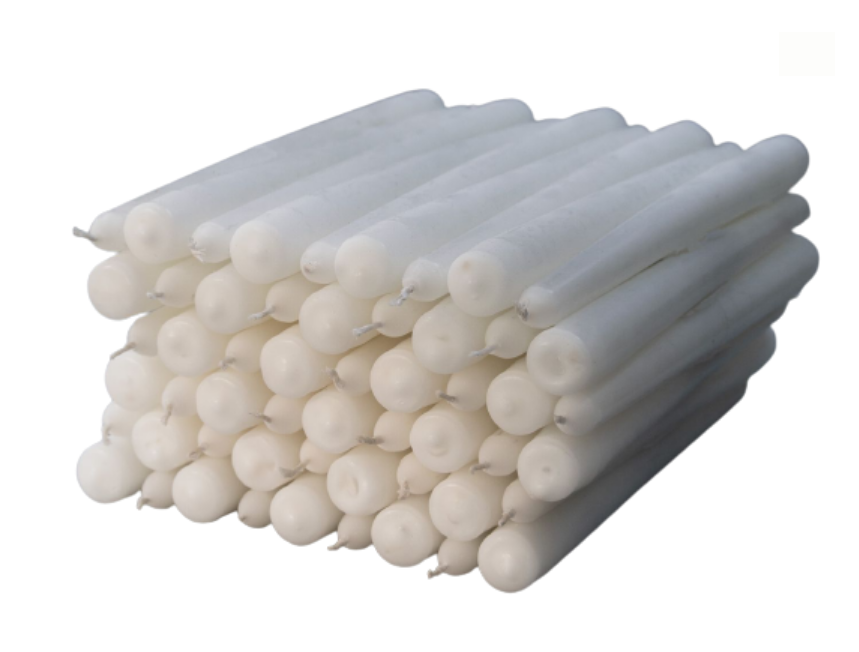 Свеча Мир Свечей, парафин/стеарин, коническая, белая, 25см, 70шт