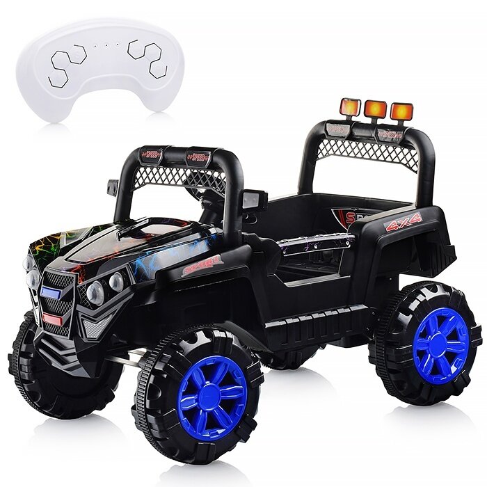 Электроквадроцикл Oubaoloon детский, 2 мотора по 20 Вт, черный (R0085)