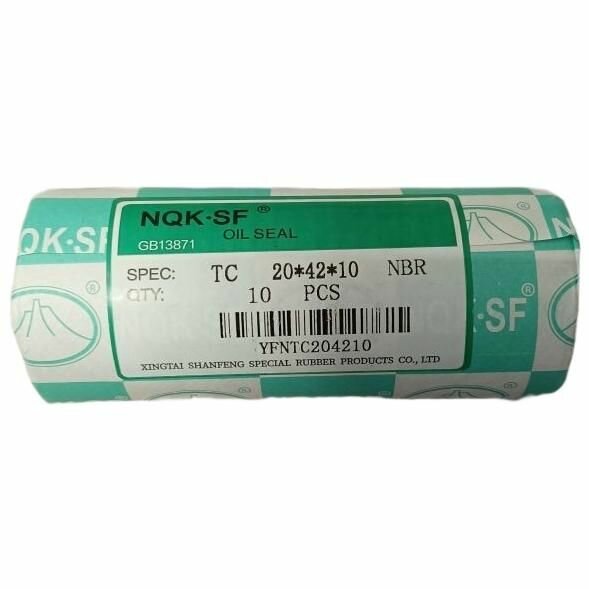 Сальник 20х42х10 TC NQK.SF (Комплект 10 шт.)