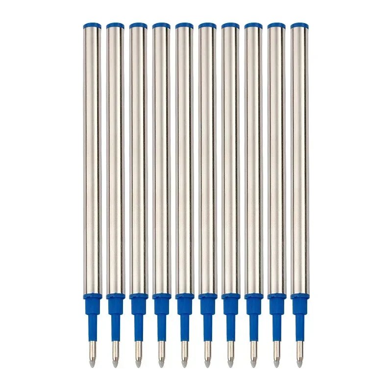 Металлические стержни 0,5 мм для шариковой ручки 11см Синий, 10 PCS Blue Refills