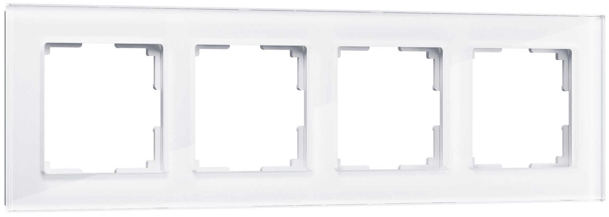 Рамка Werkel W0041101/ Рамка на 4 поста Favorit (белый, стекло) Favorit белый