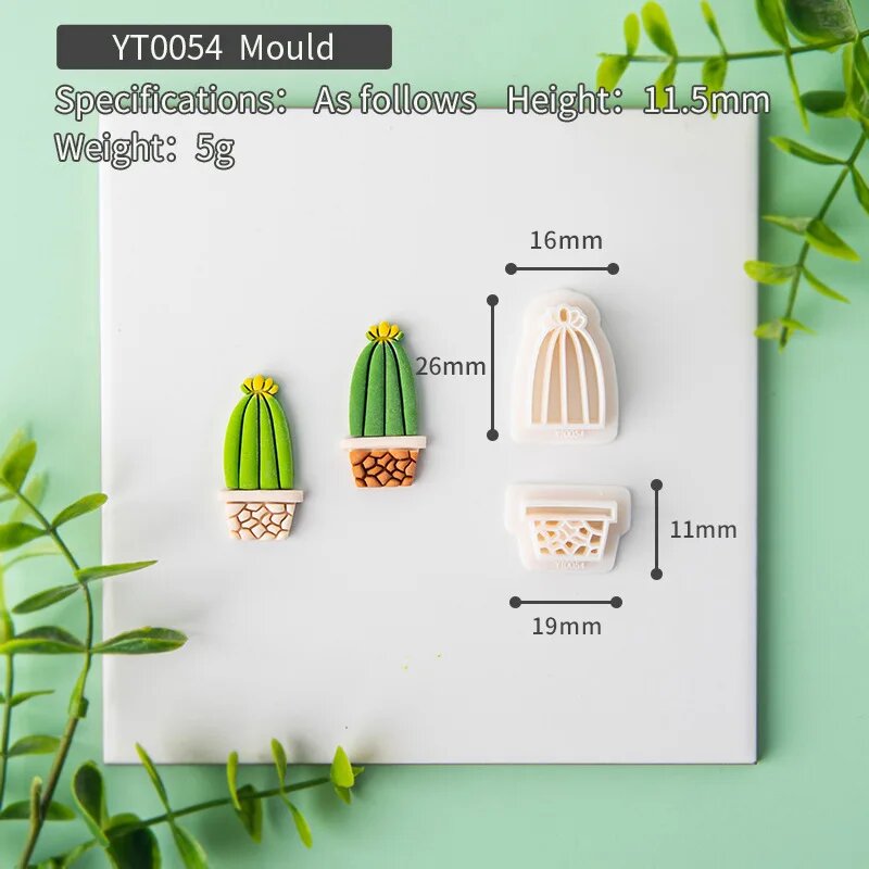 Резаки для полимерной глины "Каaktus", набор из 1 штуки YT0054