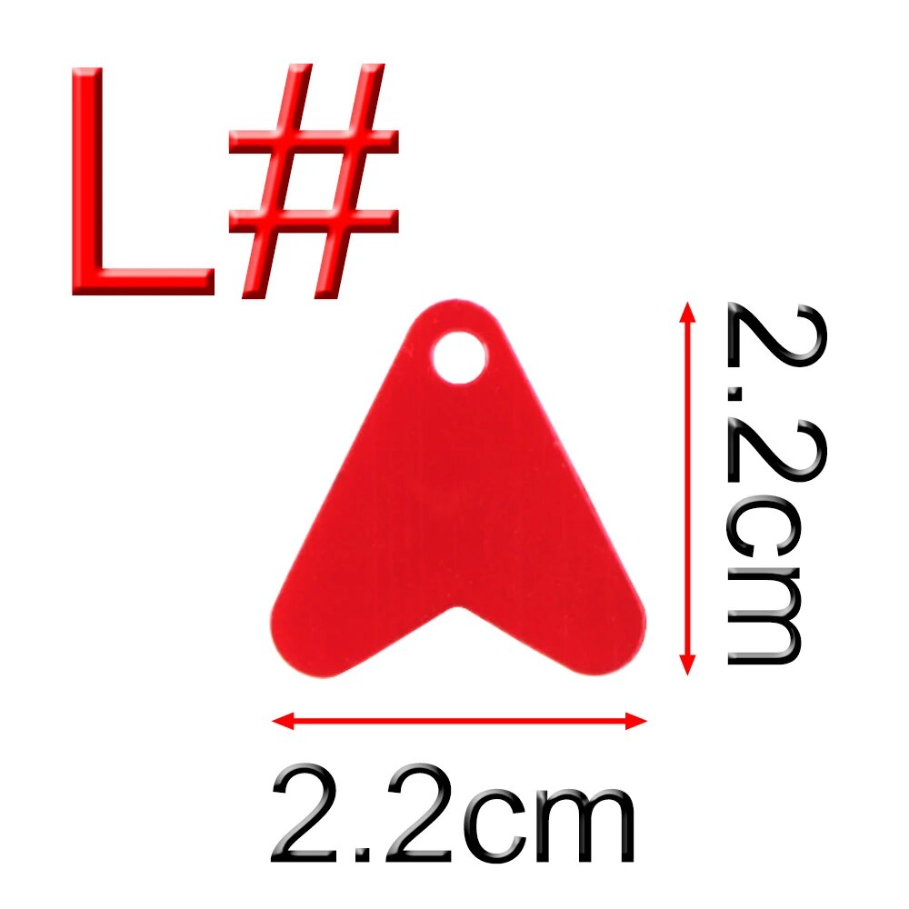 Пластиковые приманки рыбий хвост красный сердце S/M/L 3 (size l)