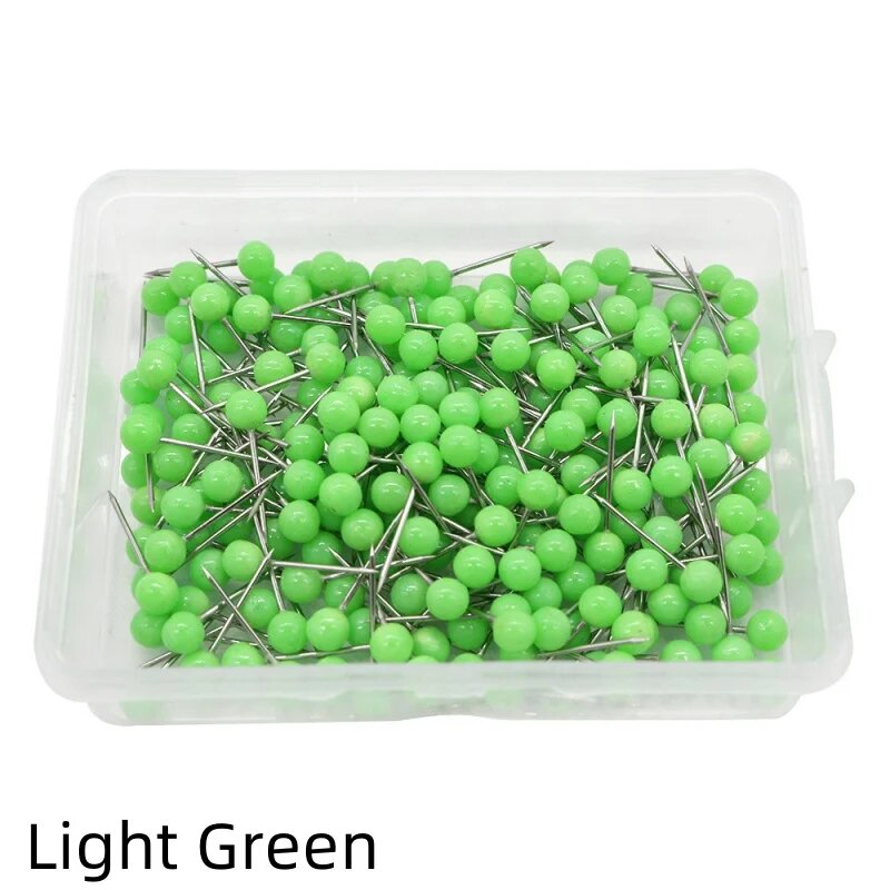 200 шт. булавки с шариковой головкой Light Green