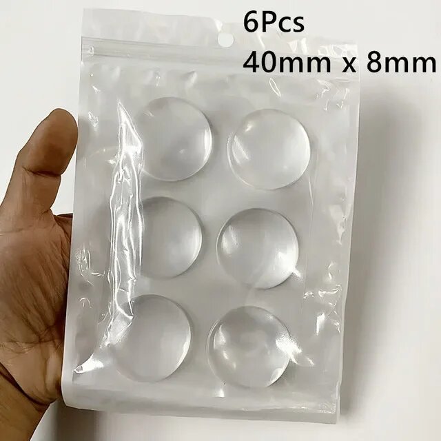 Дверные упоры самоклеящиеся силиконовые 40mm x 8mm x 6pcs