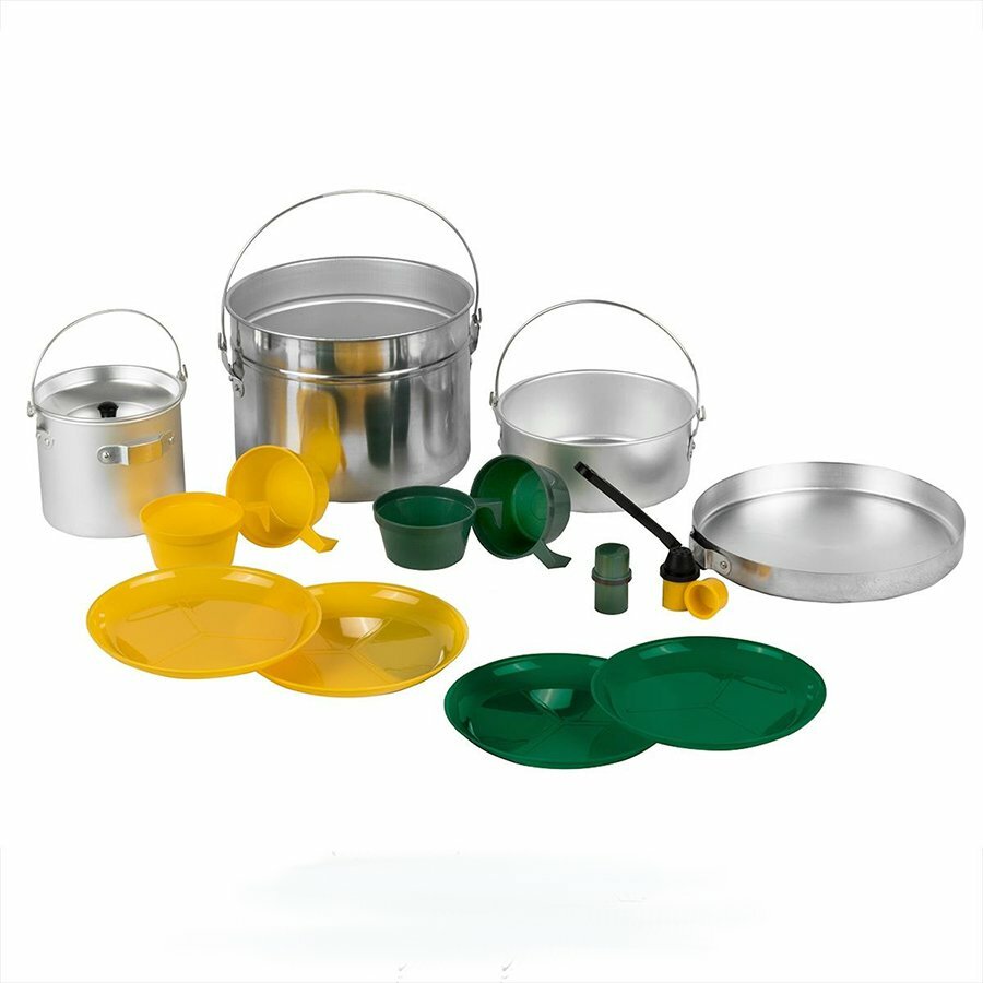 Набор посуды Helios HS-NP 010048-00, для 4 человек, алюминий, 930г