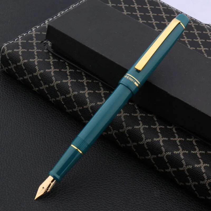 Золотая иридиевая перьевая ручка Синий