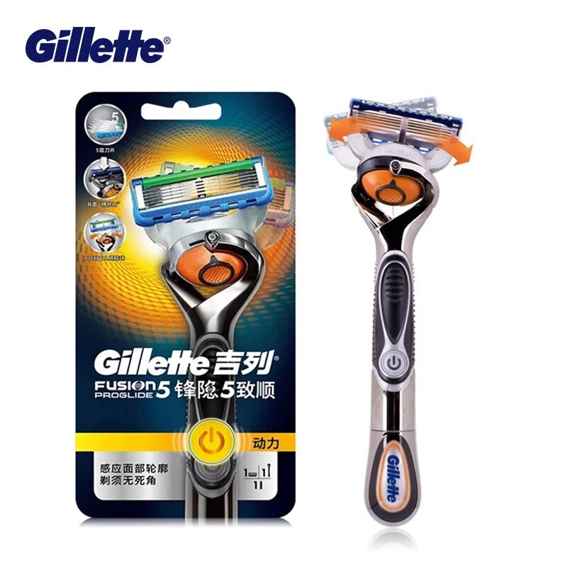 Мужская бритва Gillette ProGlide Power с черной ручкой и 1 стержнем, Gillette Men Razor