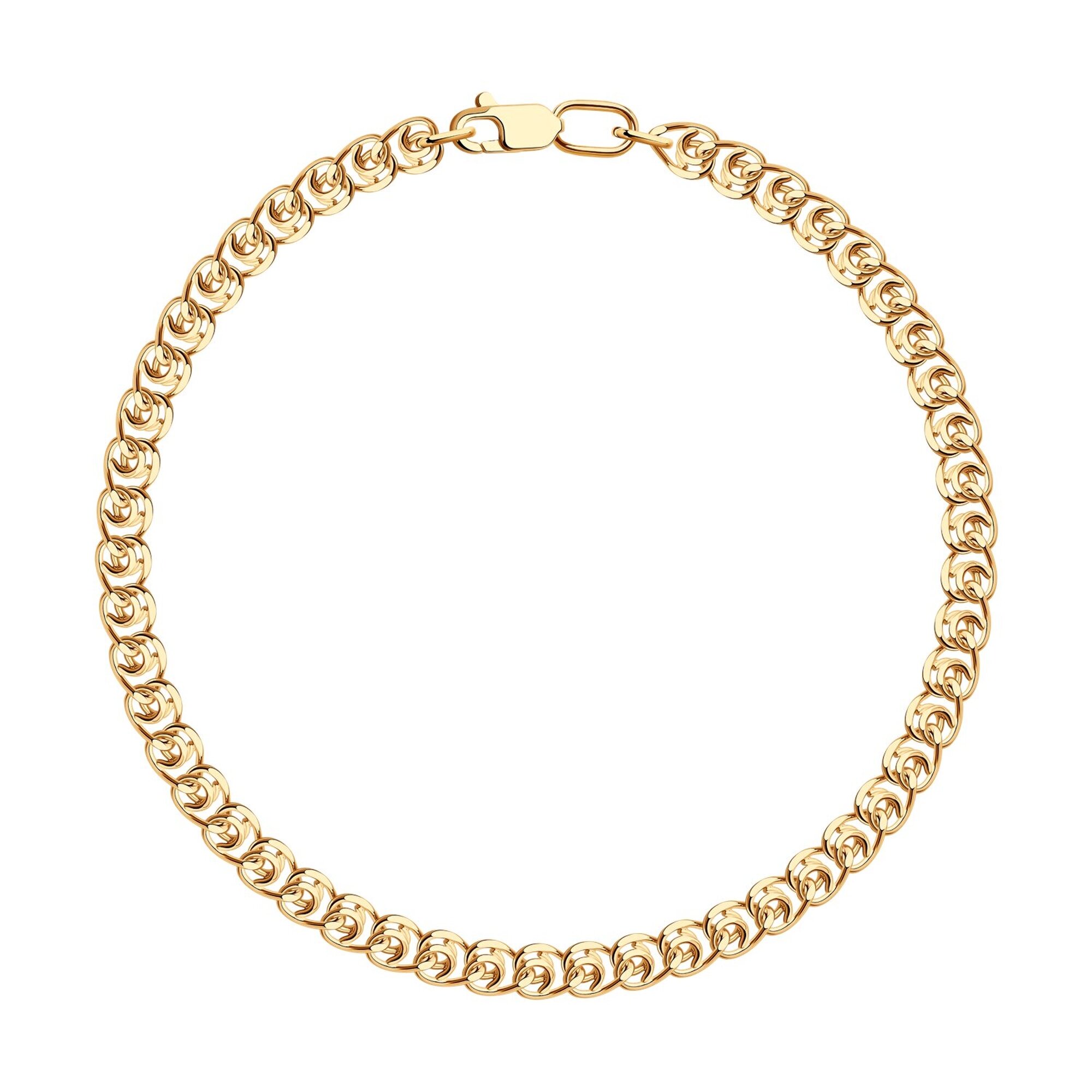 Браслет, красное золото, 585 проба