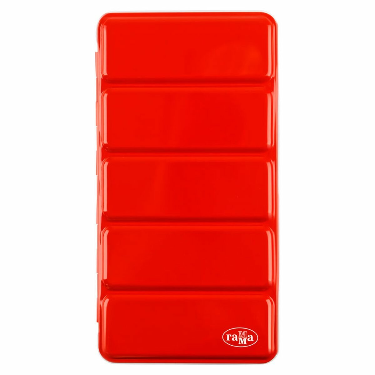 Пенал для акварели металлический Гамма, 35 кювет, красный (20102109)