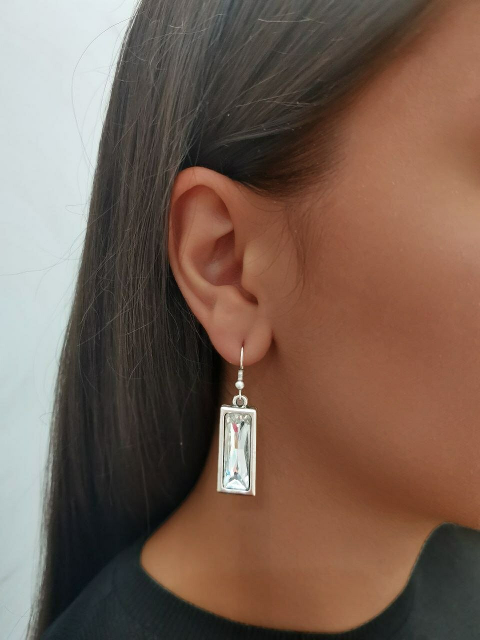 Серьги, стекло