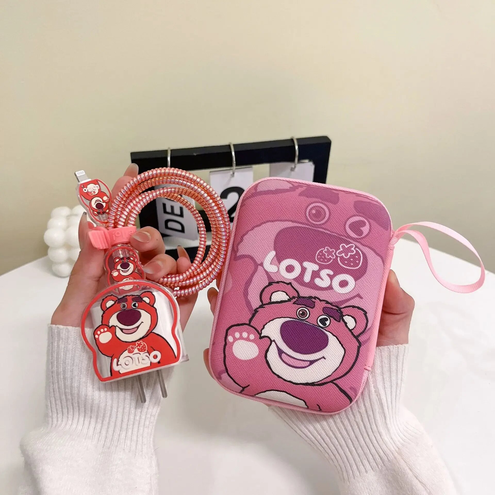 Disney мультяшный кабель protector для iPhone/iPad 18W/20W Розовый, 7