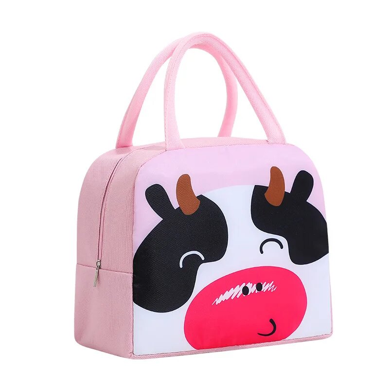 Мультфильм термос Розовый, Pink Cow