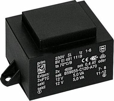 Трансформатор HAHN BVEI4811185 Трансформатор залитый 10ВА 230VAC 18В Монтаж PCB 1шт