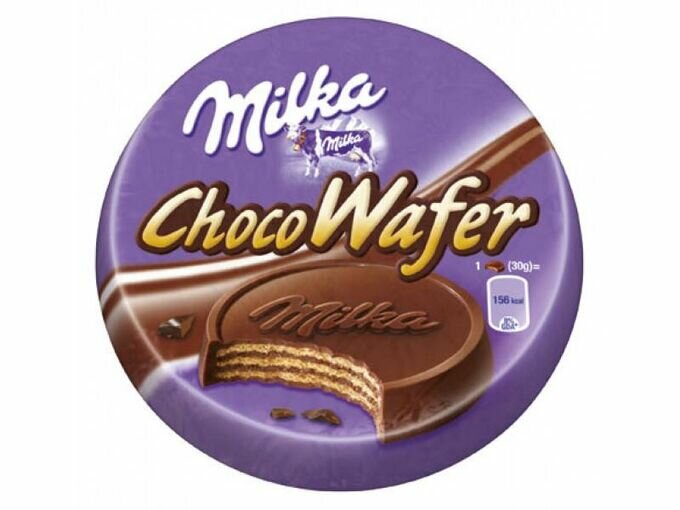 Вафли Milka "Choco Wafer", печенье, хрустящие, шоколадные, 30 г