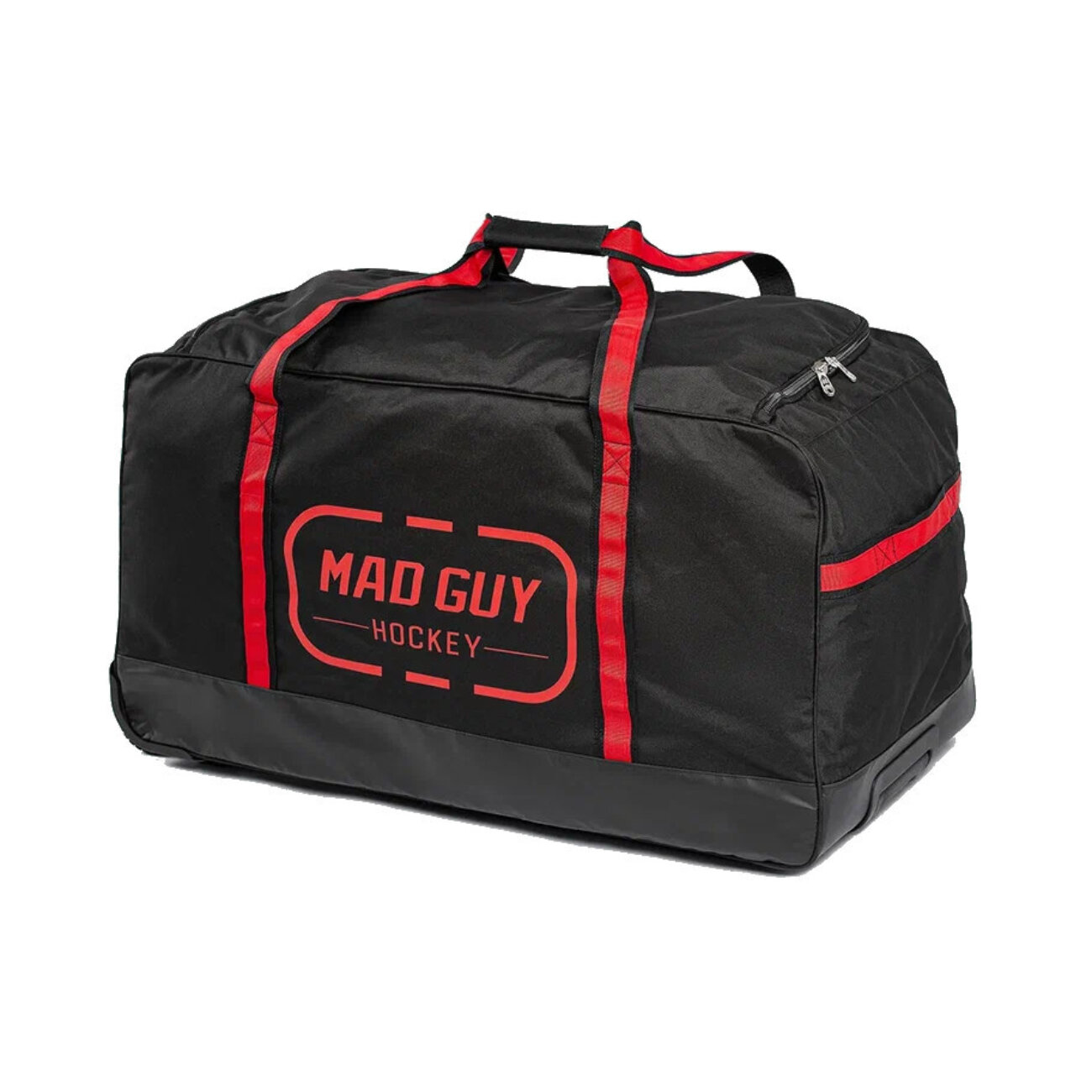 Сумка хоккейная на колесах Mad Guy Strike 2.0 JR 34" черная/красная