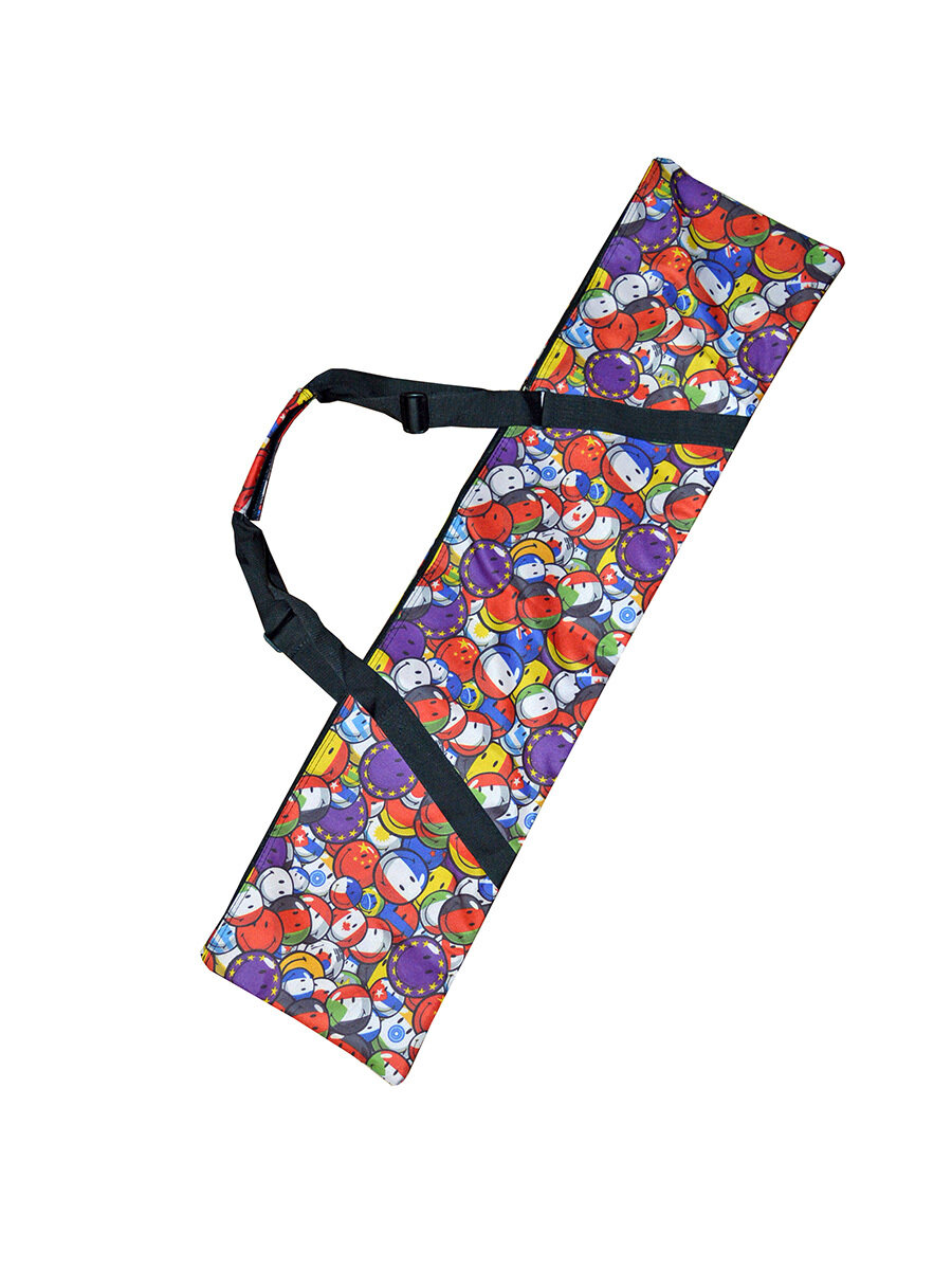 Чехол для детских горных лыж "Formula Zima" "Kids 105", смайлы