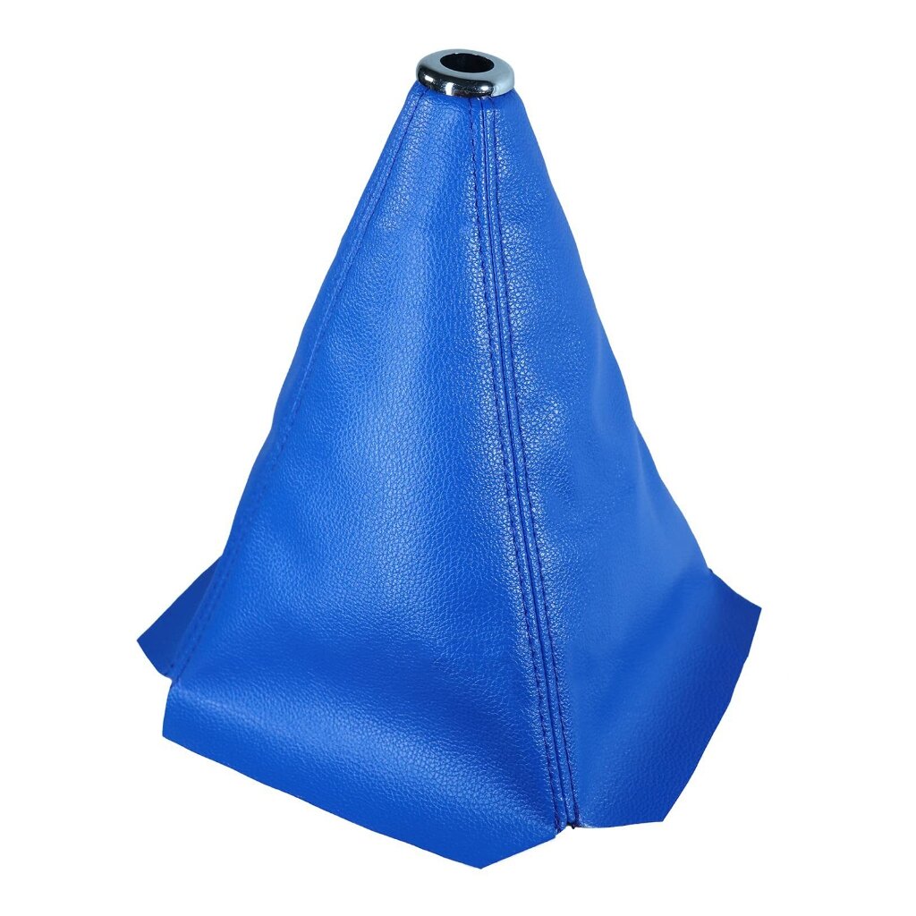 Интерьер автомобиля, Универсальный защитный чехол для рычага переключения передач для доработки - синяя кожа - синяя линия