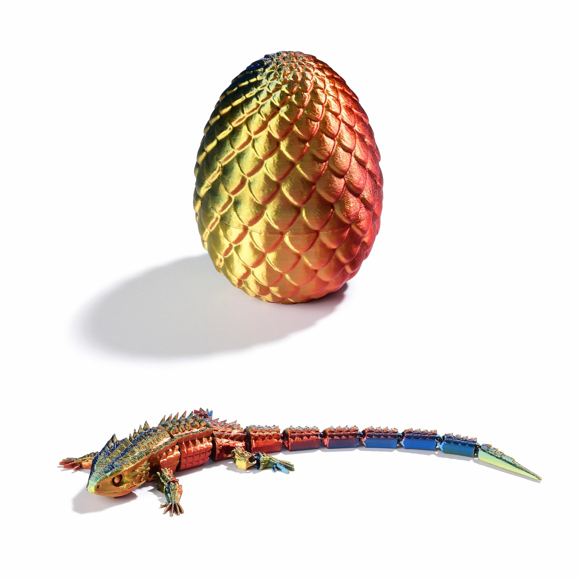 Гекон игрушка напечатана на 3D принтере