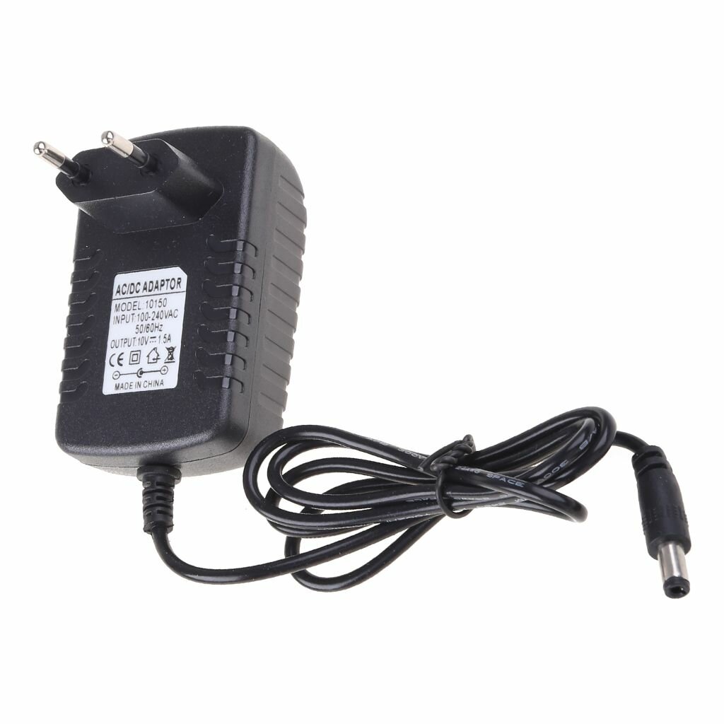 10-вольтовый светодиодный импульсный адаптер питания, блок питания для мониторинга зарядного устройства-Европейский стандарт-1,5 А