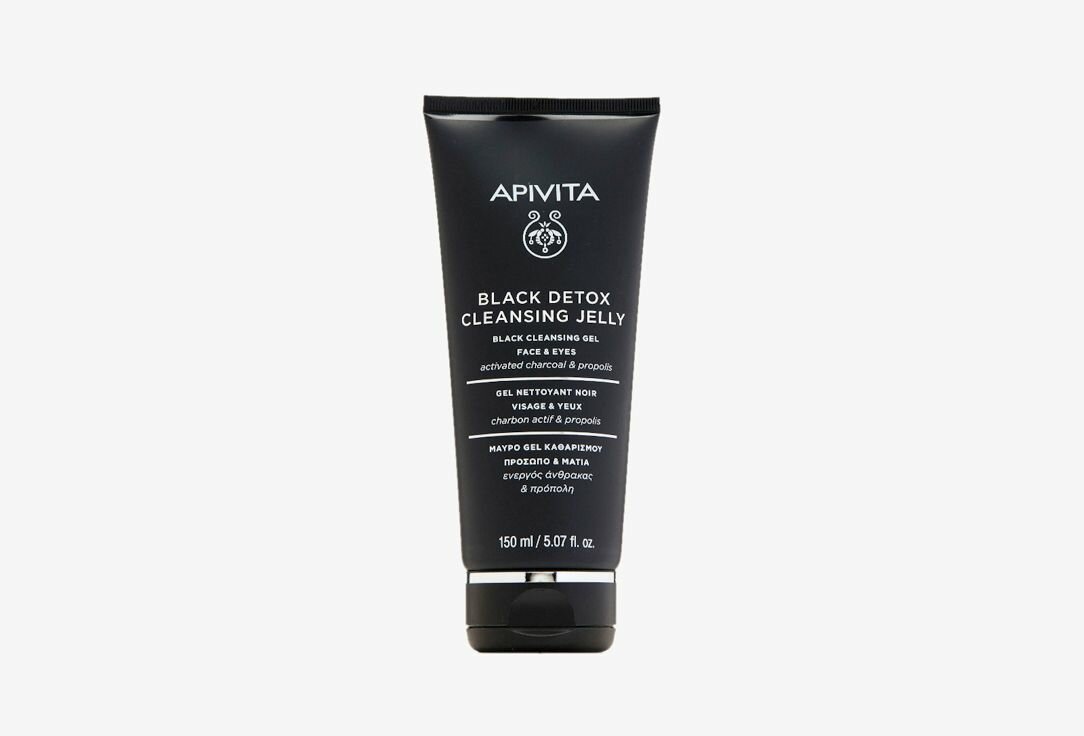 Гель для лица и глаз очищающий APIVITA Black Detox 150 мл
