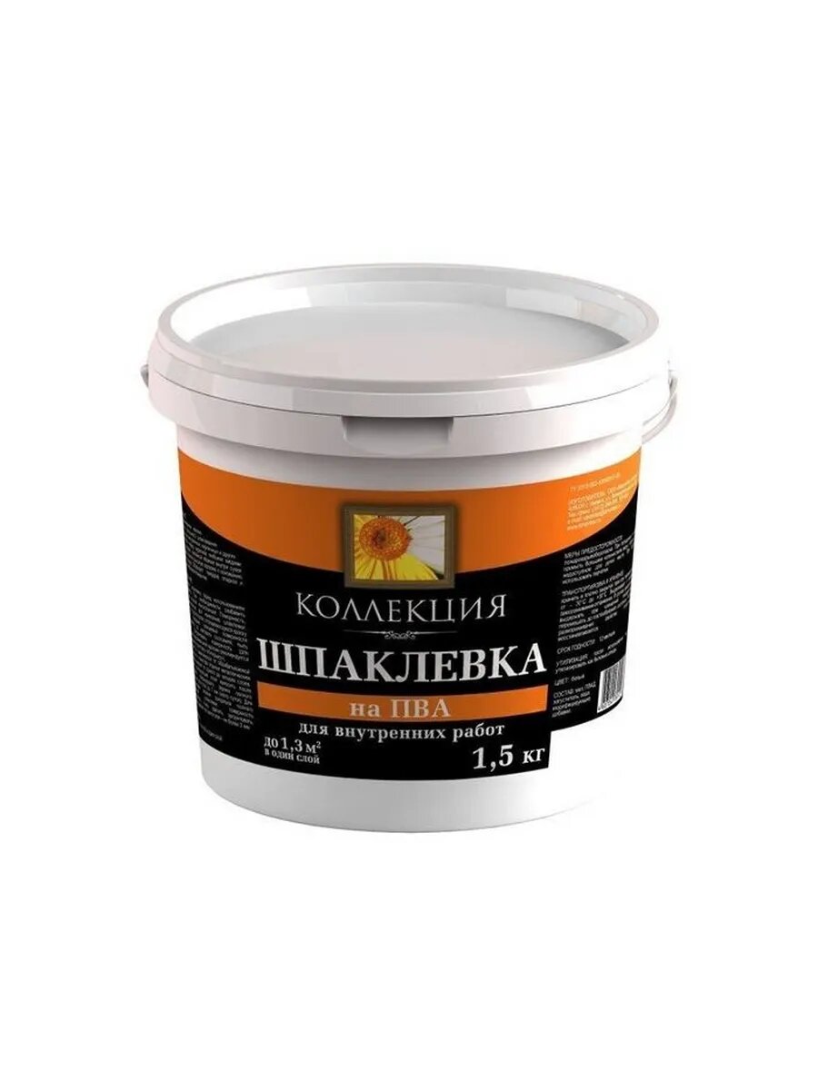 Шпаклевка на пва 1,5кг ведро