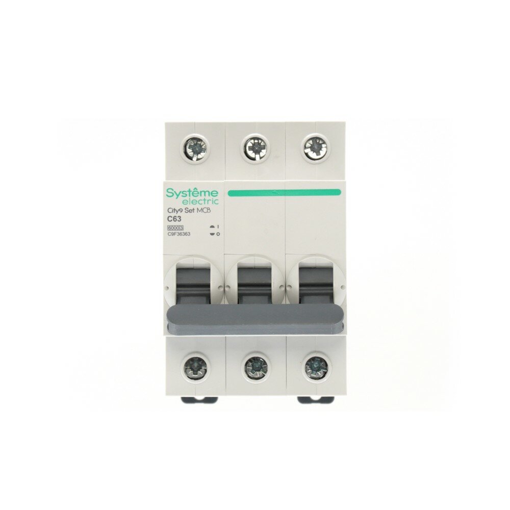 Автоматический выключатель Systeme Electric City9 Set, 63A, 3P, 400V, 6kA