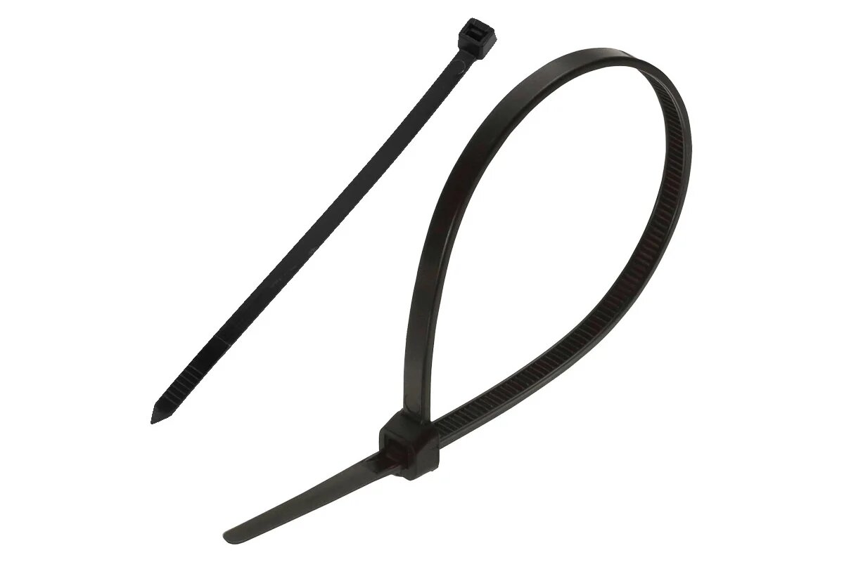Park хомут-стяжка нейлон черный 200х2.5мм 100 шт упаковка 008600 для электропроводки