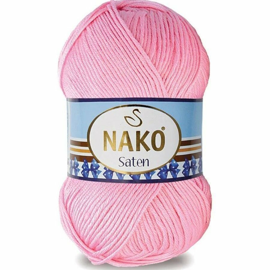 Пряжа Nako SATEN 100 229 розовый (5 мотков)