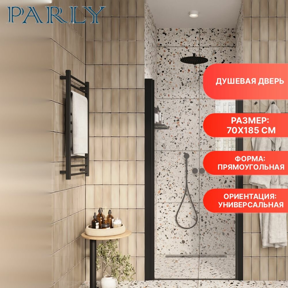 Душевая дверь в нишу Parly DE70B (70x185)
