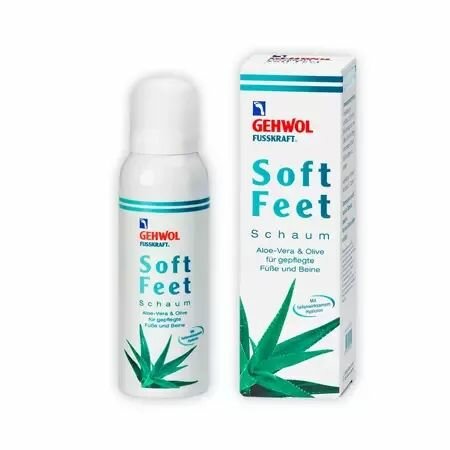 Крем для ног в виде пенки Fusskraft Soft Feet увлажняющая пенка для ного с алоэ вера, 125 мл