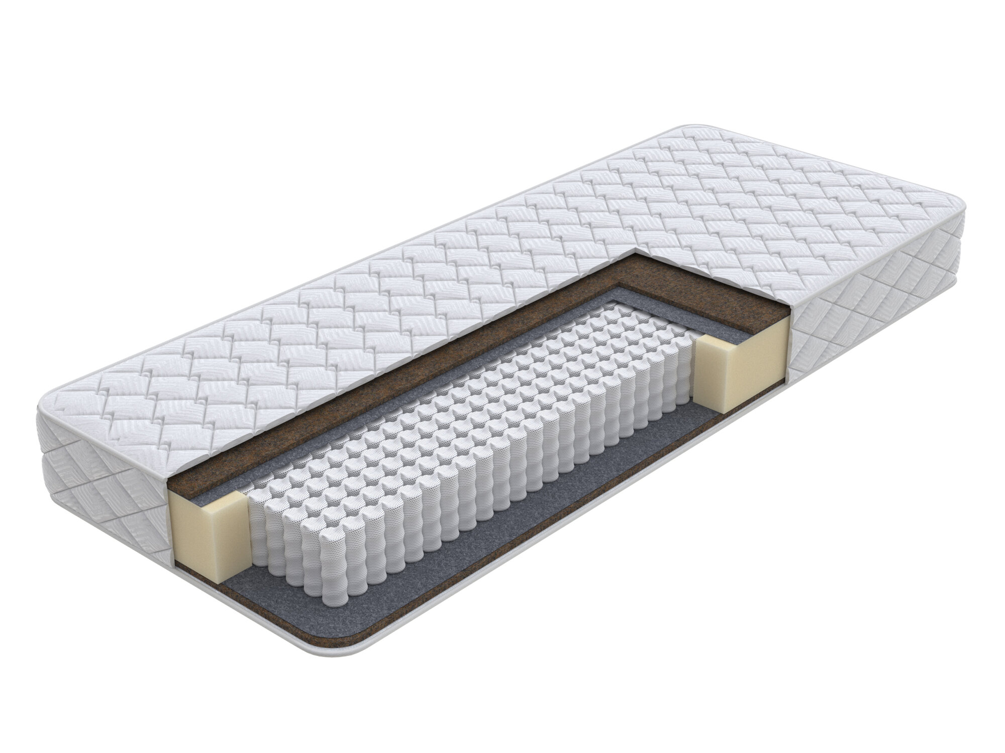 Матрас Proson Hard EVS Roll 180х195 высота 18 см анатомический жесткий кокосовый Независимые пружины