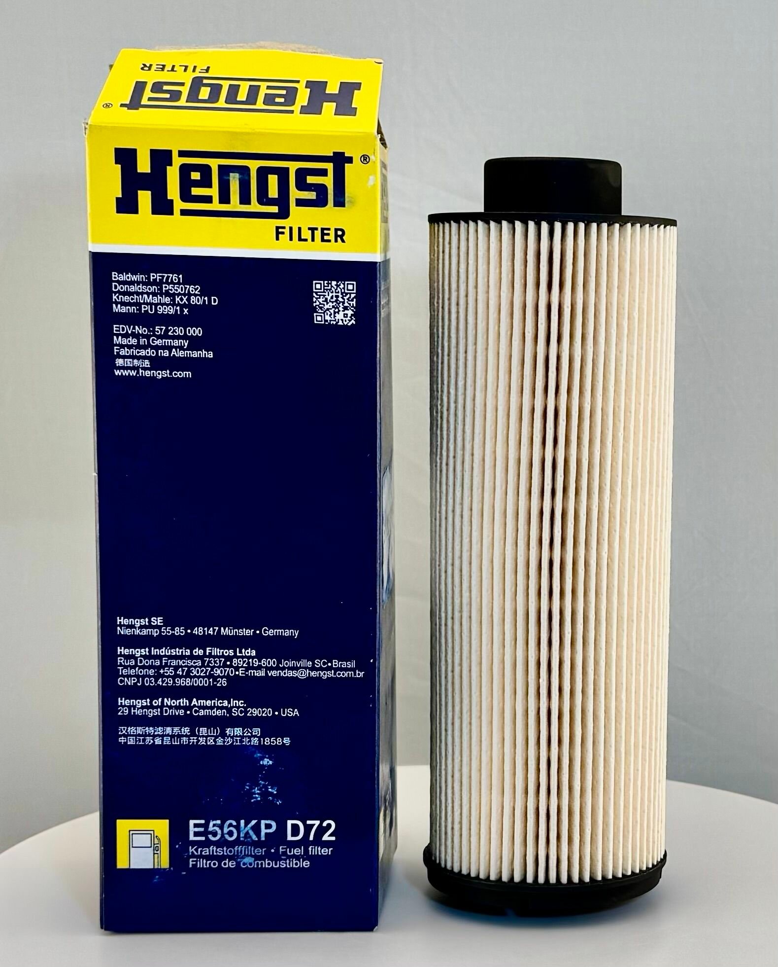 Фильтр топливный бумажный MAN TGA Neoplan