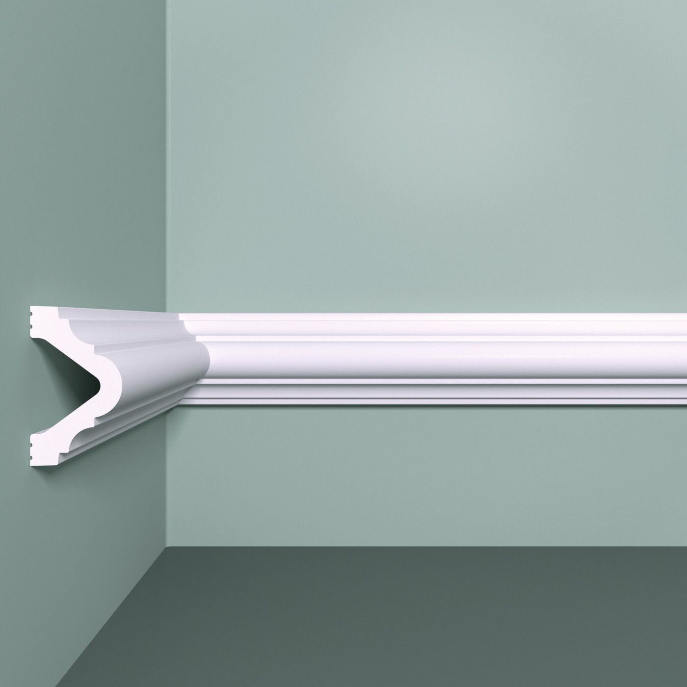 Молдинг декоративный для стен bello deco М31 50х29х2000 мм белый.