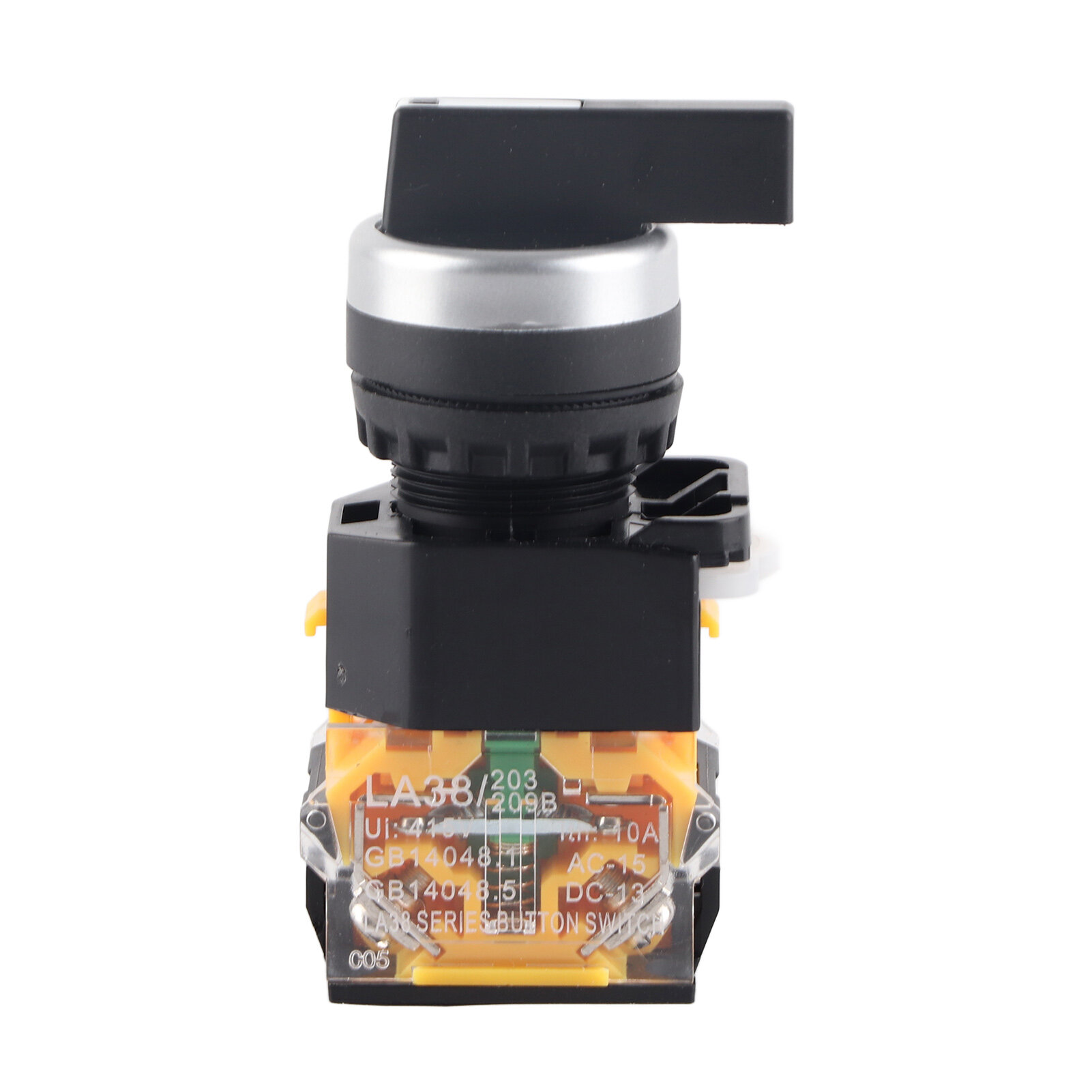 Поворотный переключатель с 3 положениями и автоматической перезагрузкой, 22 мм, длинная рукоятка LA38‑20BX33