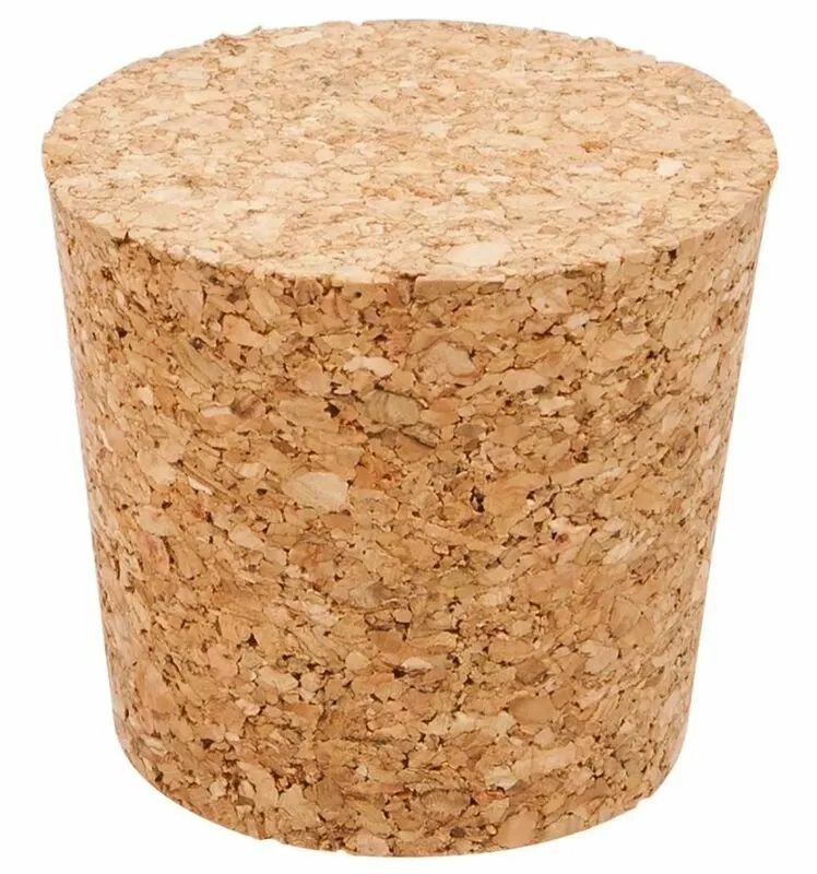Натуральная корковая пробка 29/20/35 мм для герметичного закрытия бутылей, коническая, экологичная и долговечная