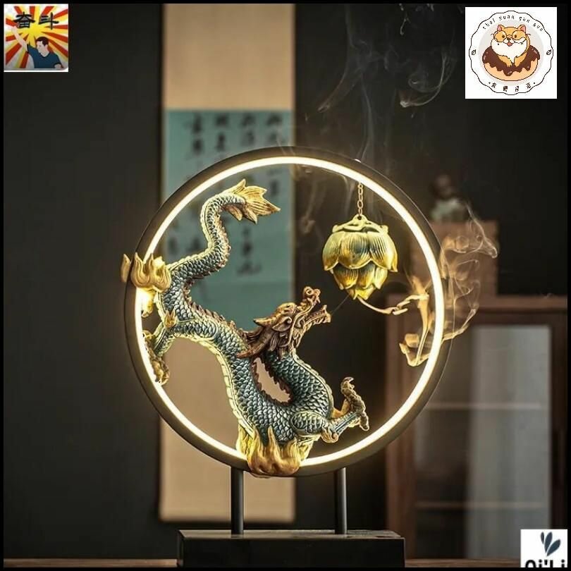 Украшение китайского зеленого дракона в виде круга фонаря, сувенир -hj