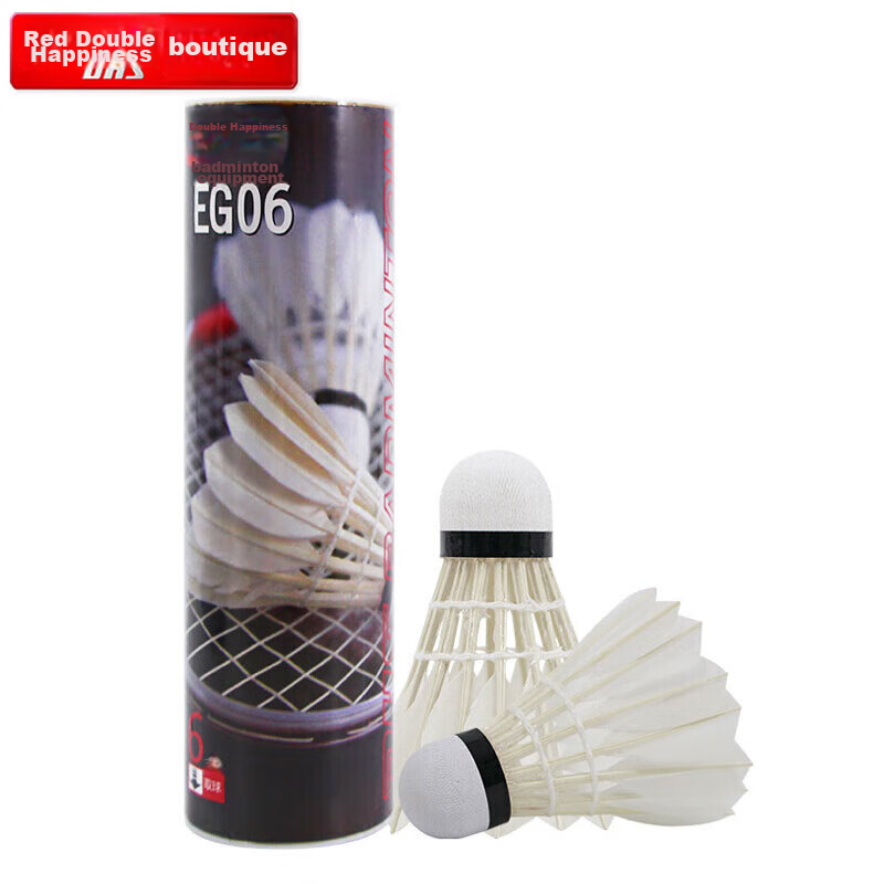 DHS Badminton Shuttlecocks for Beginners, Affordable 6-Pack Per Tube